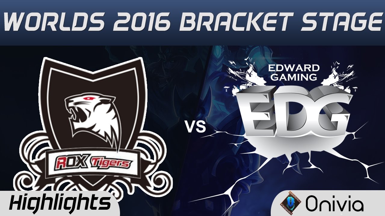 ROX vs EDG Highlights Game 2 Worlds 2016 Bracket Stage ROX Tigers vs Edward Gaming - YouTube