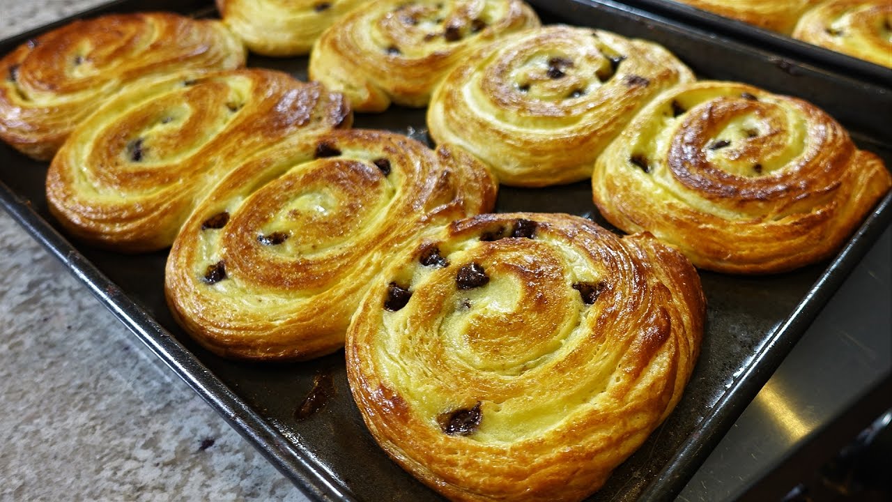 Caracolas de Hojaldre - Masa Danesa - Danish paso a paso - YouTube