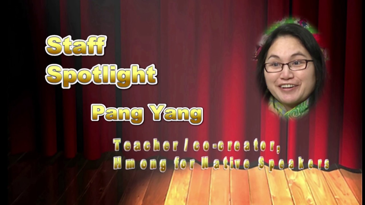 Staff Spotlight - Pang Yang - YouTube