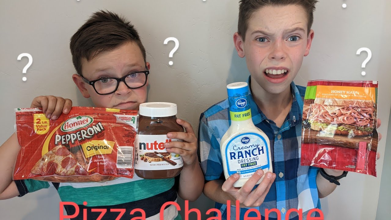DISGUSTING Pizza Challenge! - Sibling Challenges - YouTube