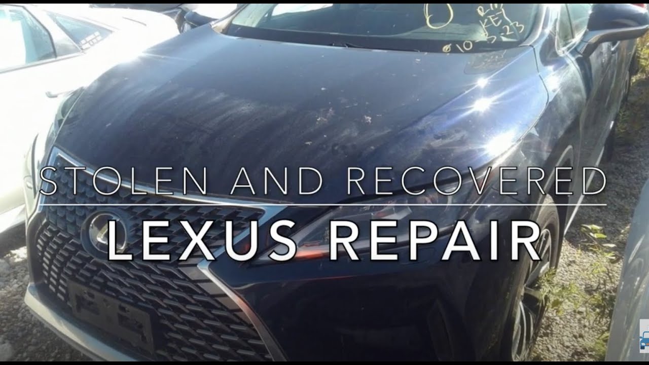 Stolen and recovered 2021 Lexus RX450h.What was damaged? - YouTube