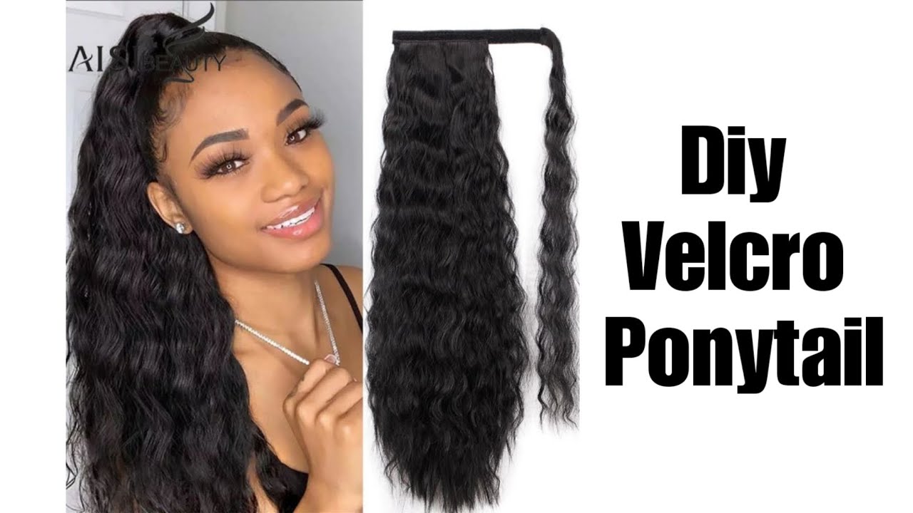 DIY Ponytail Extension without Sewing Machine // Ponytail Wig // Clip ...