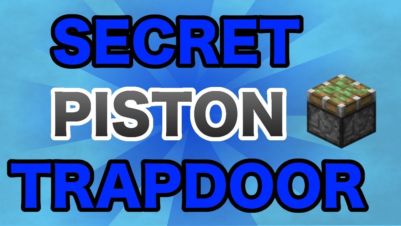 Making a secret piston trapdoor! - YouTube