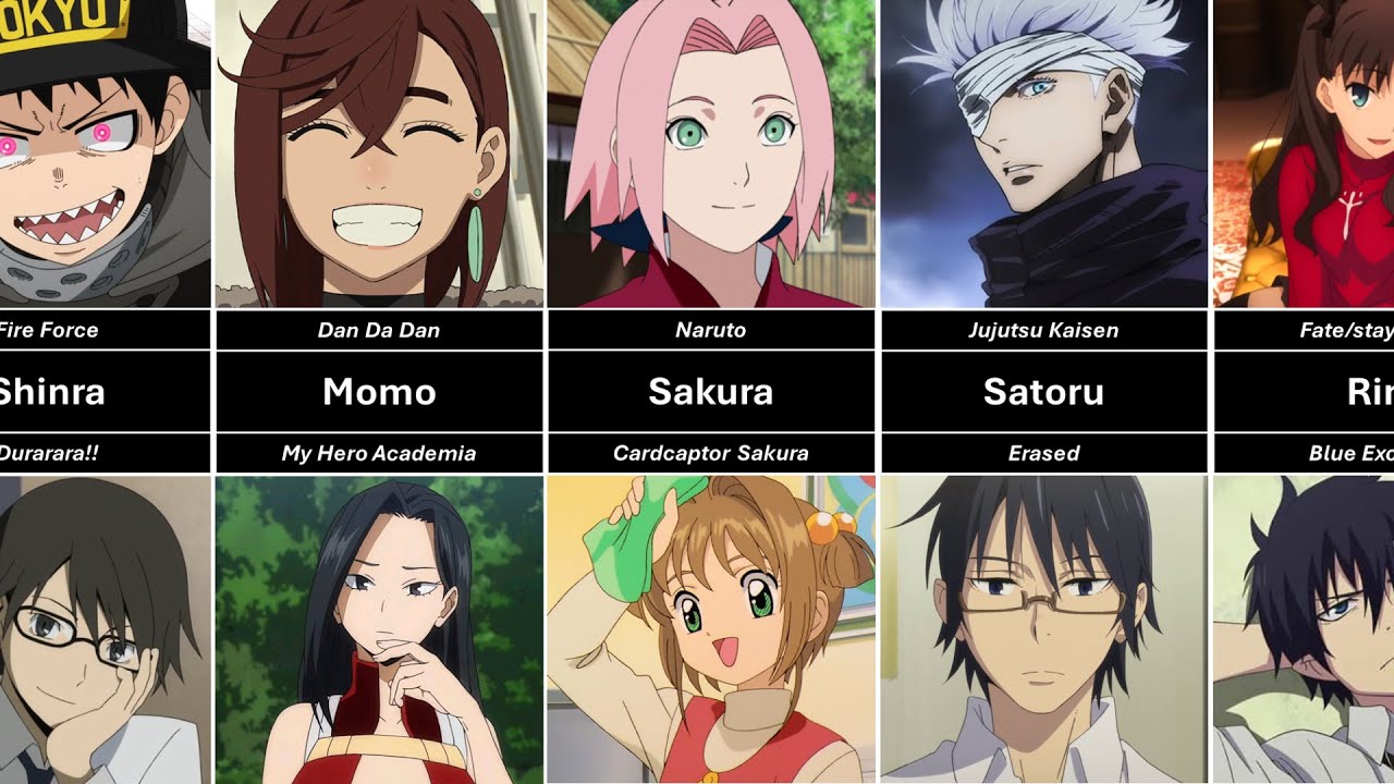 Anime Characters With The Same Name - YouTube