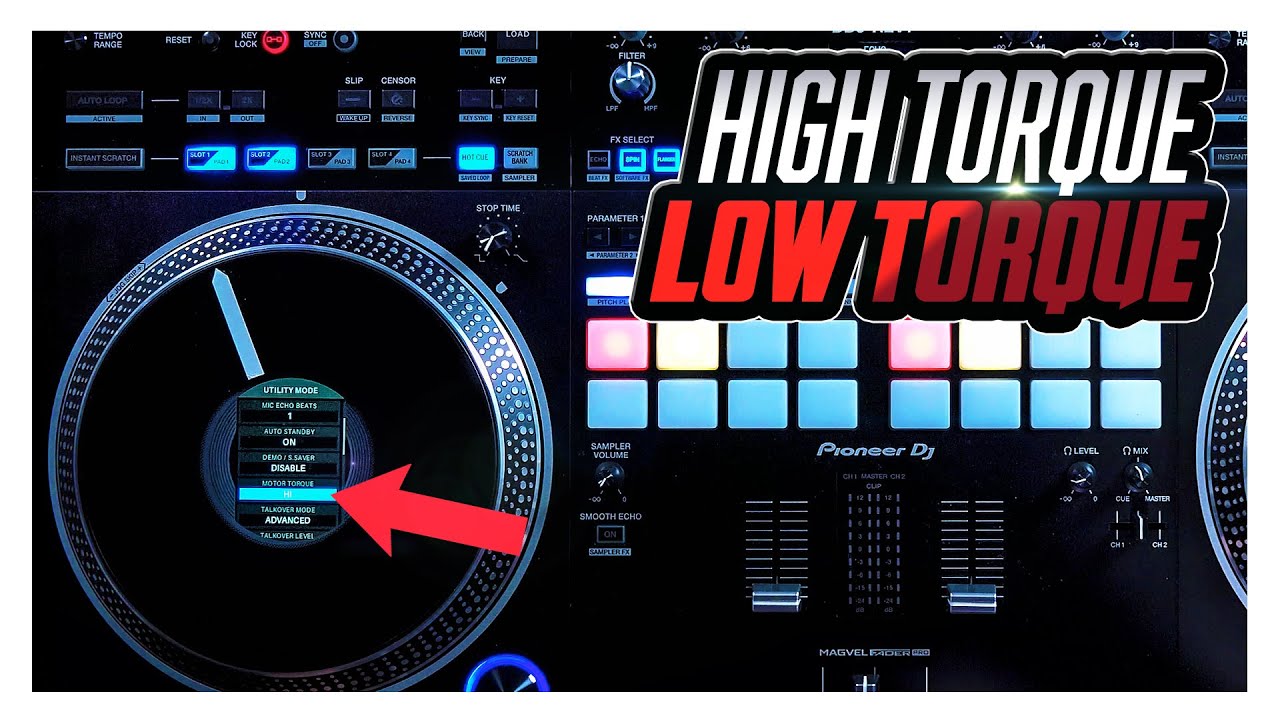 Choosing high torque or low torque on the DDJ-REV7 - YouTube