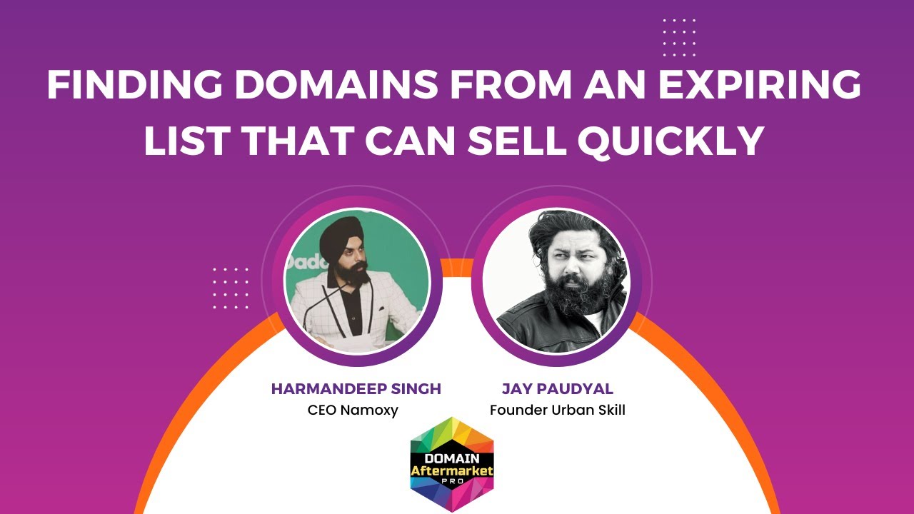 Finding domains from an expiring list that can sell quickly - YouTube