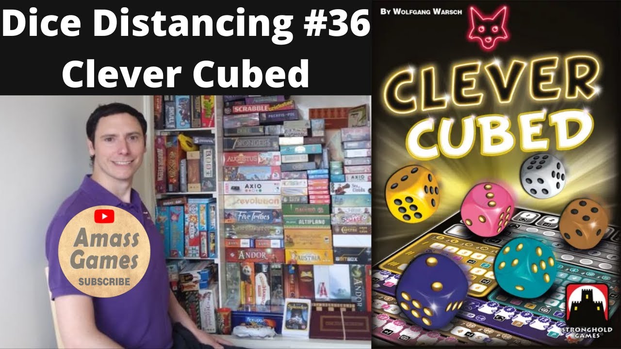 Dice Distancing #36 Clever Cubed roll and write board game how far roll ...
