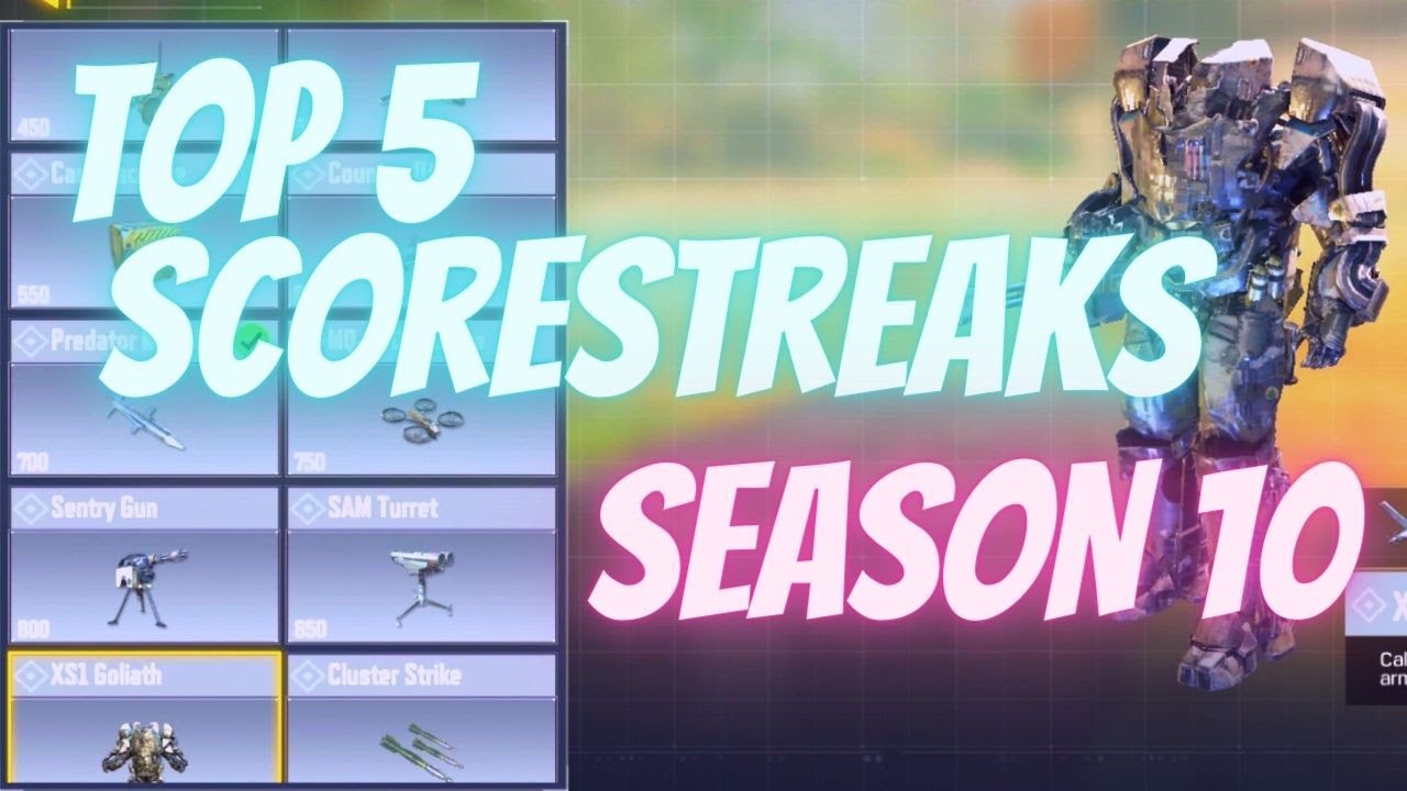 TOP 5 BEST SCORESTREAKS SEASON 10! | Call of Duty Mobile | Tips and ...