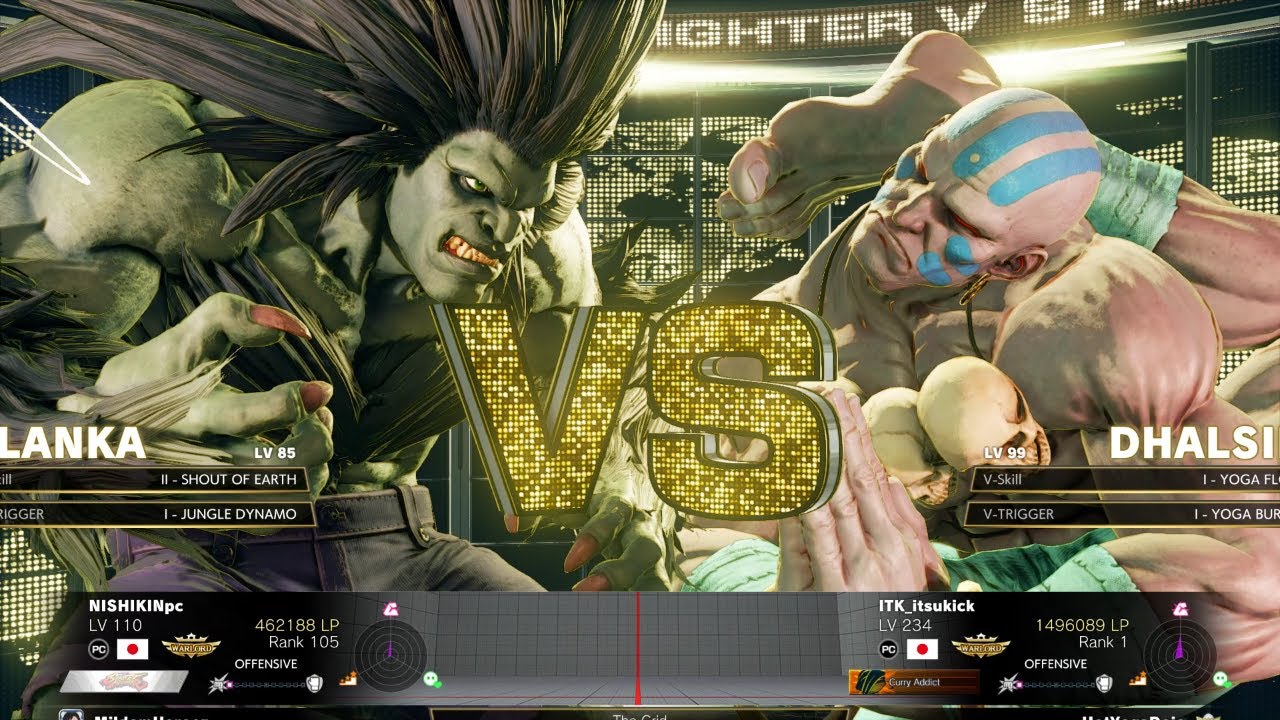 SFV Champion Edition 🔥 Nishikin (Blanka) Vs itsukick (Dhalsim) 🔥 Online ...