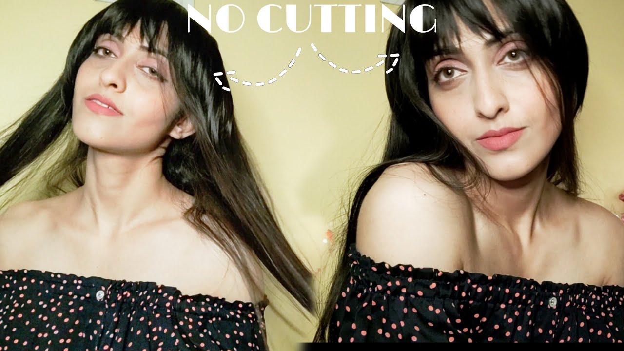 How to fix Fake Bangs | Amazon fake bangs Review - YouTube