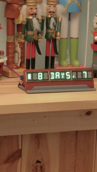 Build an IOT countdown clock learn.adafruit.com/scrolling-countdown-timer #adafruit #3dprinting ...