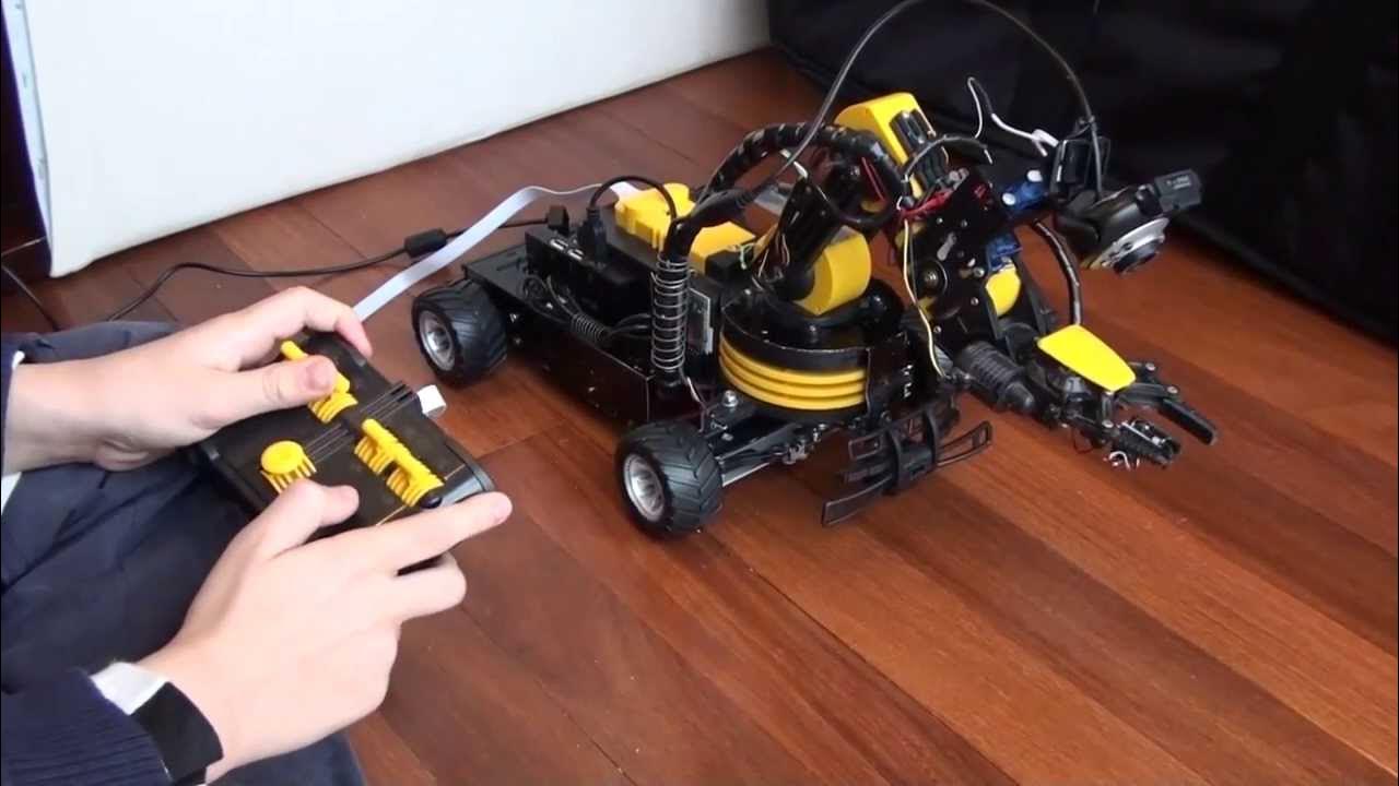 OWI 535 Robotic Arm Edge, Turned into Rover Arm Robot. Arduino - YouTube