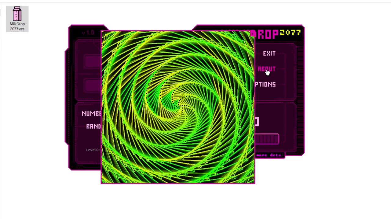 MilkDrop2077 with V2M player - YouTube