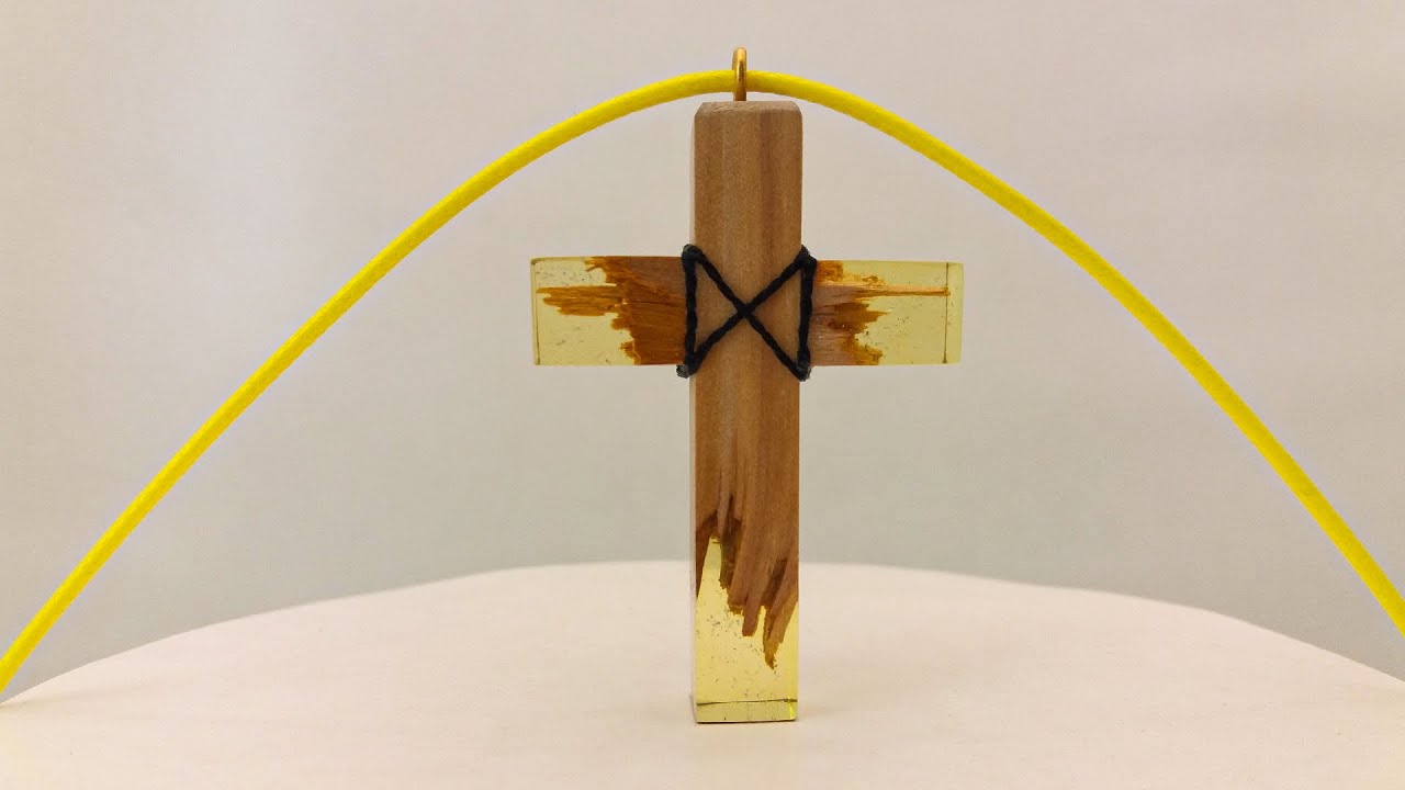 How to make a cross from resin and wood. Diy/Epoxy resin - YouTube