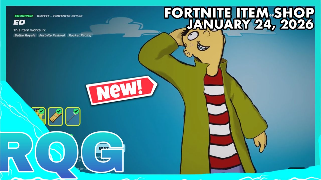 *NEW* ED SKIN (ED, EDD, N EDDY) IS HERE! FORTNITE ITEM SHOP (January 24 ...