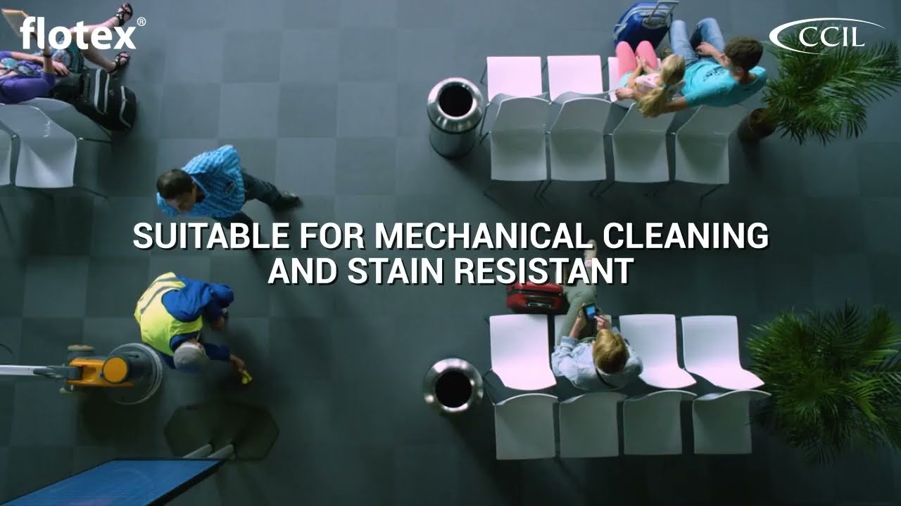 Flotex Flooring Systems - Flotex flocked flooring - Spot and machine cleaning. - YouTube
