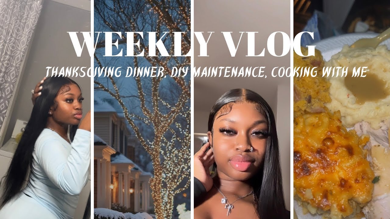 WEEKLY VLOG| GRWM FOR THE HOLIDAYS + Going Out, Cooking lasagna & Hair ...