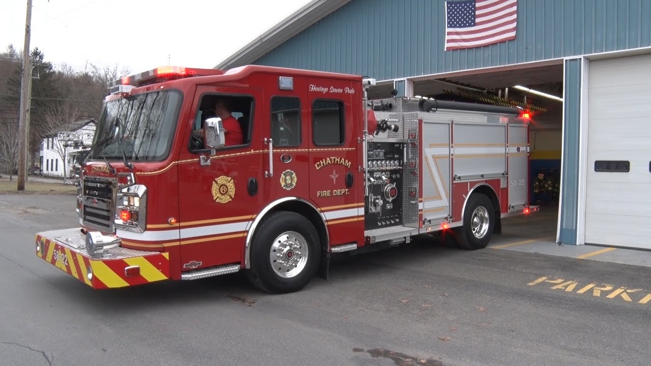 Chatham,NY Fire Department Engine 58-22 Dedication 1/14/17 - YouTube