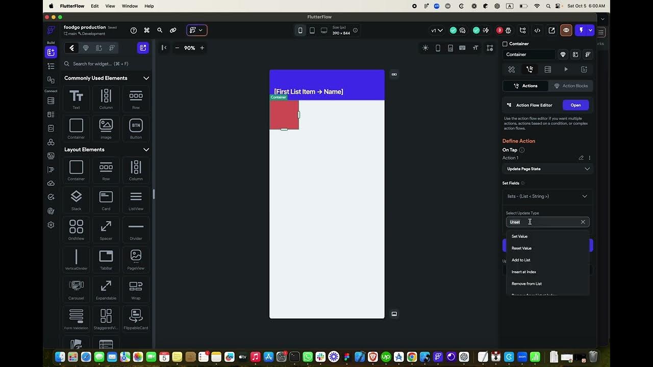 Update PageState or Page Variables in FlutterFlow - YouTube