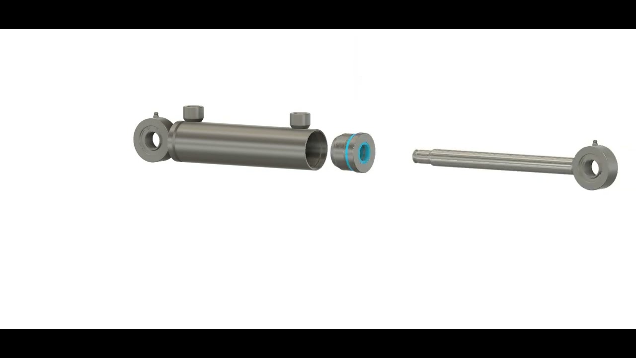 MC50 25x160 3 11365 G1102 XXXXXX Гидроцилиндр в сборе v7 - YouTube