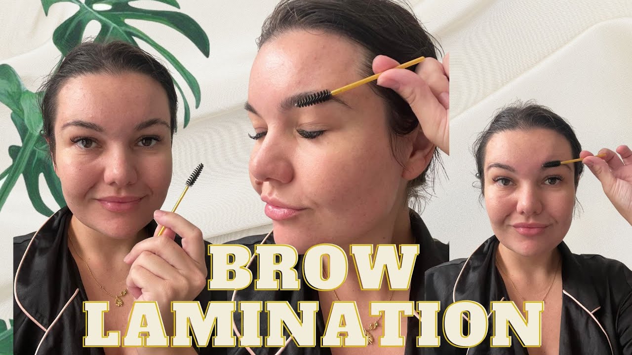 HOW TO LAMINATE BROWS AT HOME - YouTube