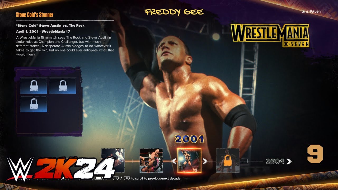 WWE2K24 WRESTLEMANIA SHOWCASE: STONE COLD'S STUNNER - WALKTHROUGH ...