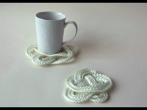 DIY Coastal Turk Head Knot Coasters - YouTube