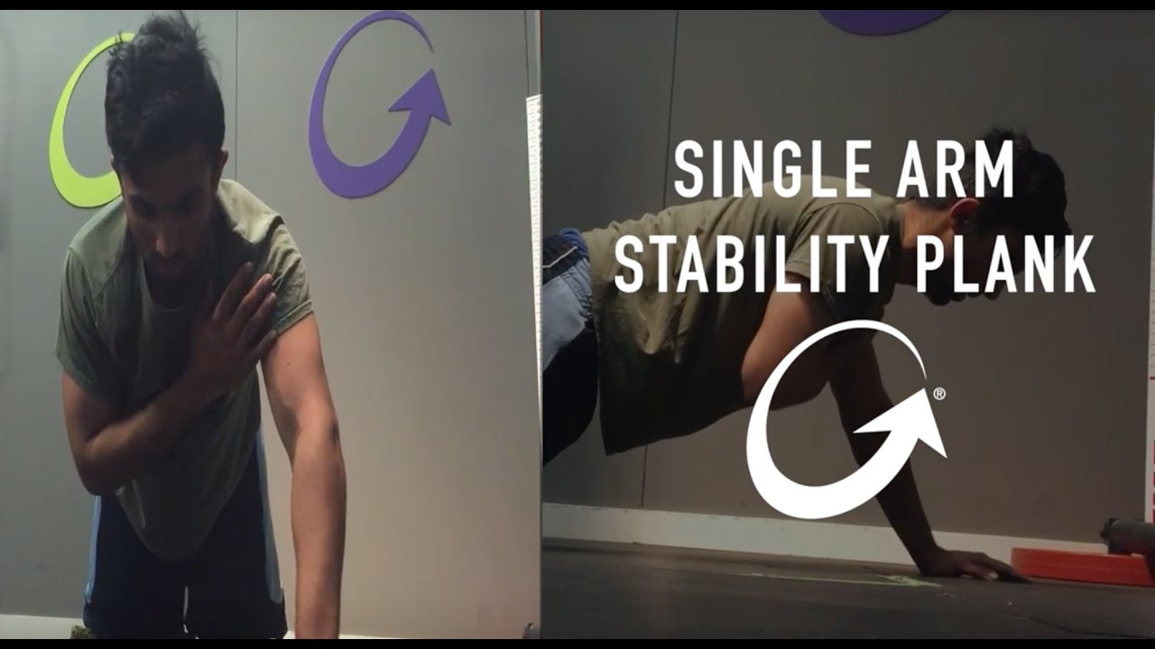 Single Arm Stability Plank - YouTube