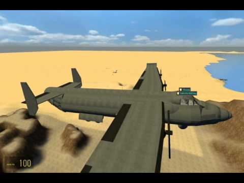Throwing a tankette from a cargo plane - YouTube