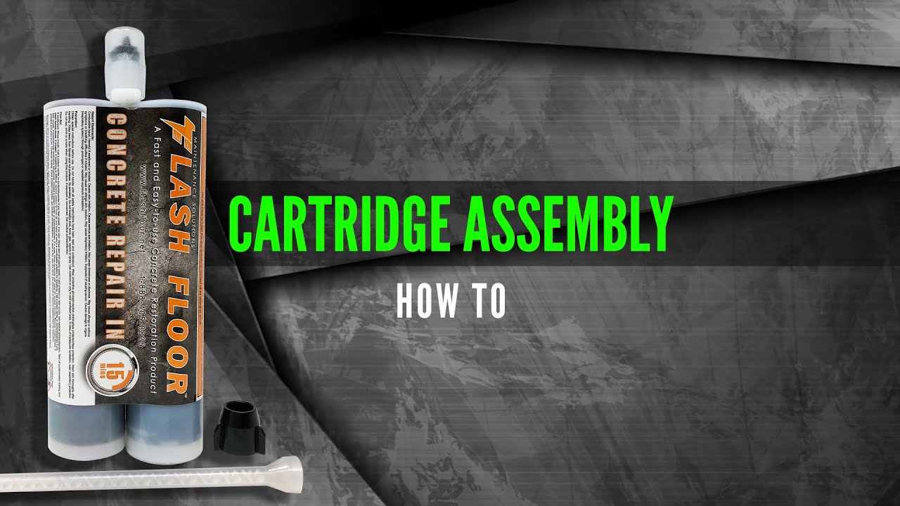 How to Assemble a Flash Floor Cartridge to Repair Concrete - YouTube