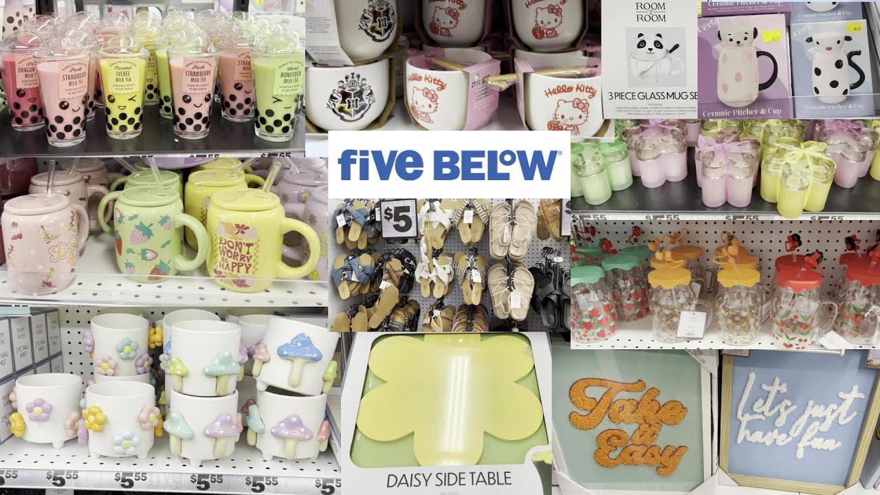 FIVE BELOW * NEW FINDS !! ROOM 2 ROOM DCEOR |COME WITH ME SHOP WITH ME ...