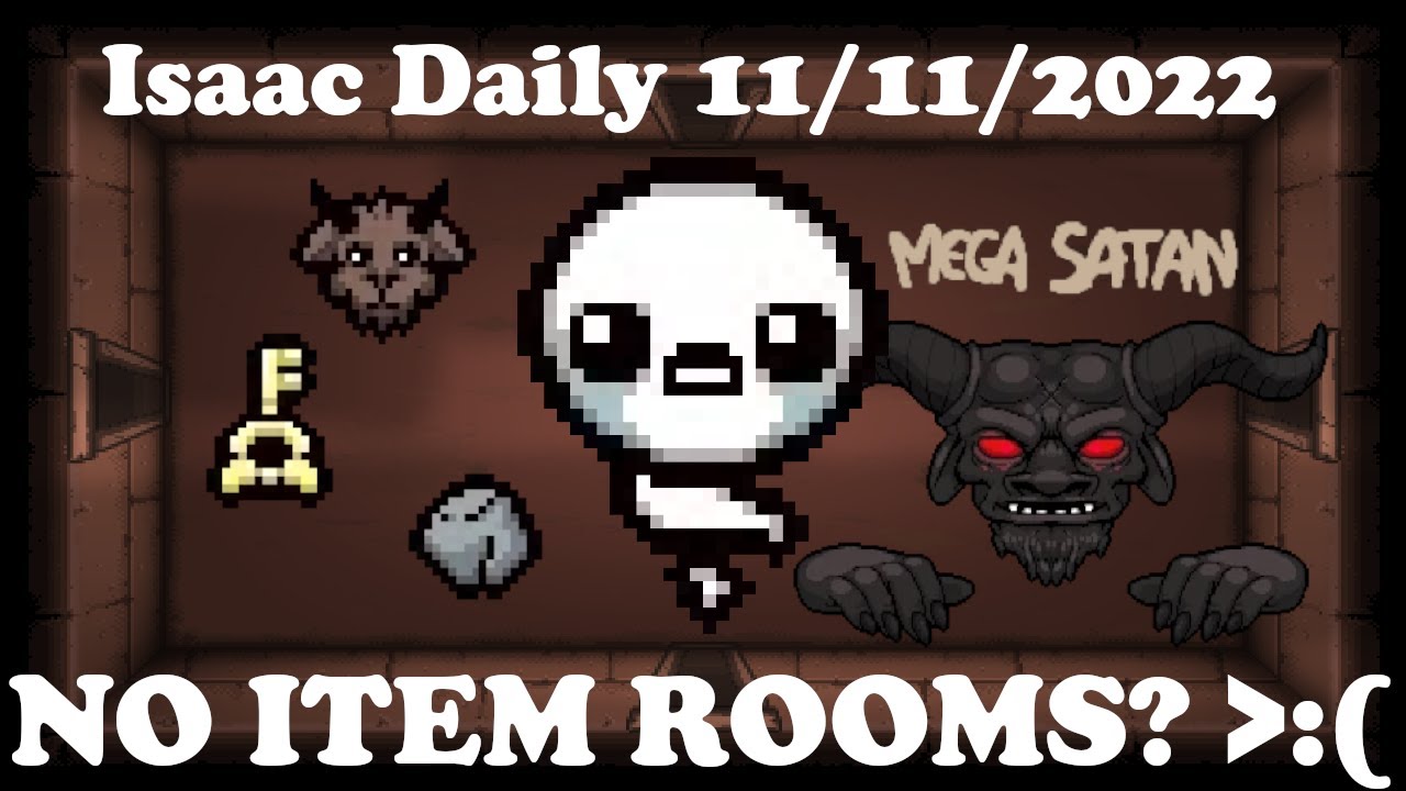 NO ITEM ROOMS? - Binding Of Isaac Repentance Daily - 11/11/2022 - YouTube