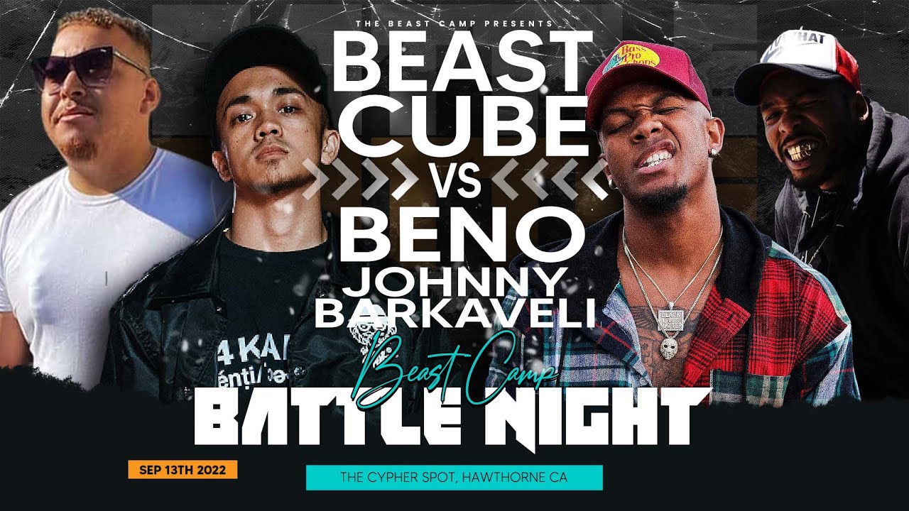 BEAST & CUBE VS JOHNNY BARKEVELI & BENO | BEASTcamp Battle Night 9/13/22 - YouTube