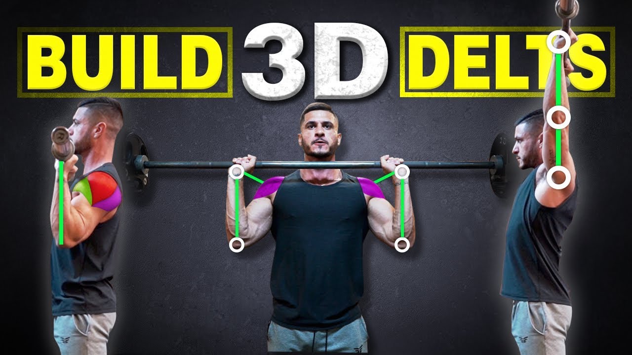 The Perfect Overhead Press Technique for ROUNDER Shoulders - YouTube