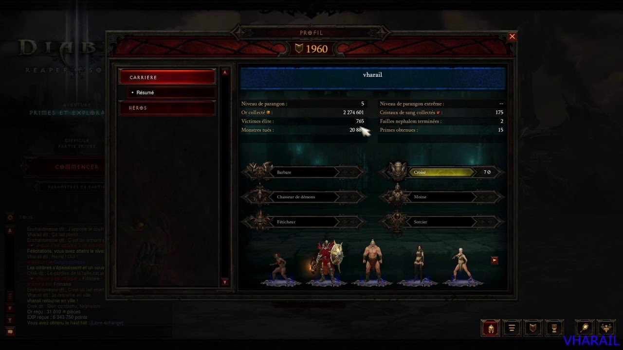 Diablo 3 profil=002 21/04/2016 - YouTube