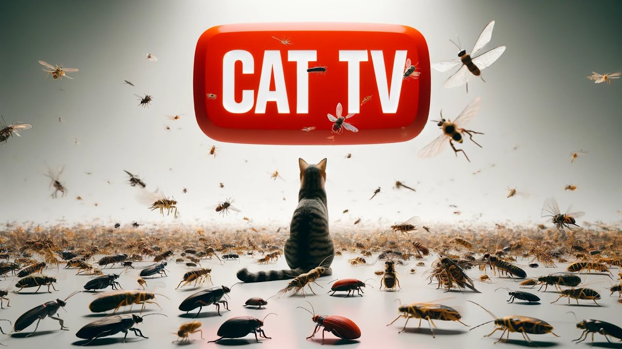 Cat Games 😺🦎🦜 Interactive Video for Cats to Chase and Play - YouTube