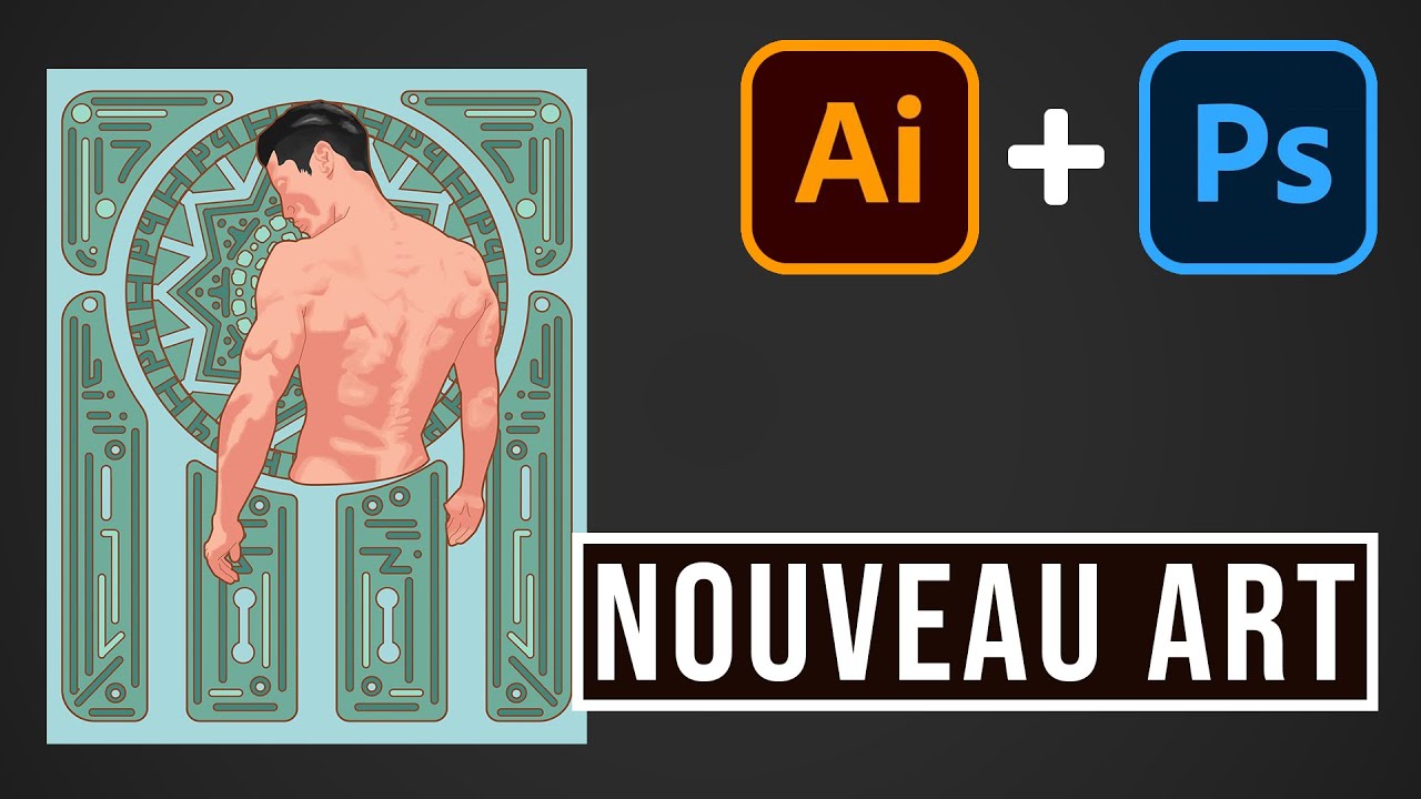 Nouveau Art drawing process|Portrait|week 14 - YouTube