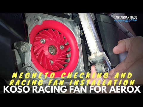 Koso Racing Fan Installation And Magneto Checking For Yamaha Aerox 155 ...
