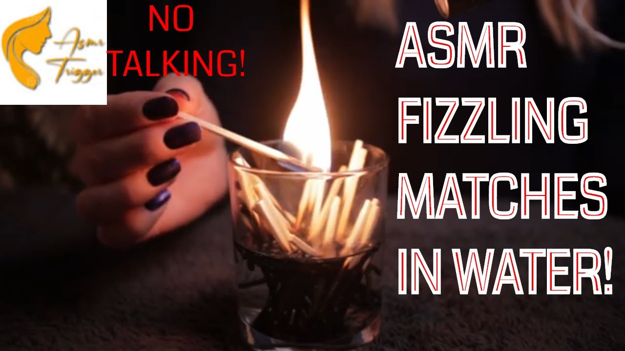 Playing with fire! Fizzling matches in water! No talking! Satisfying ...