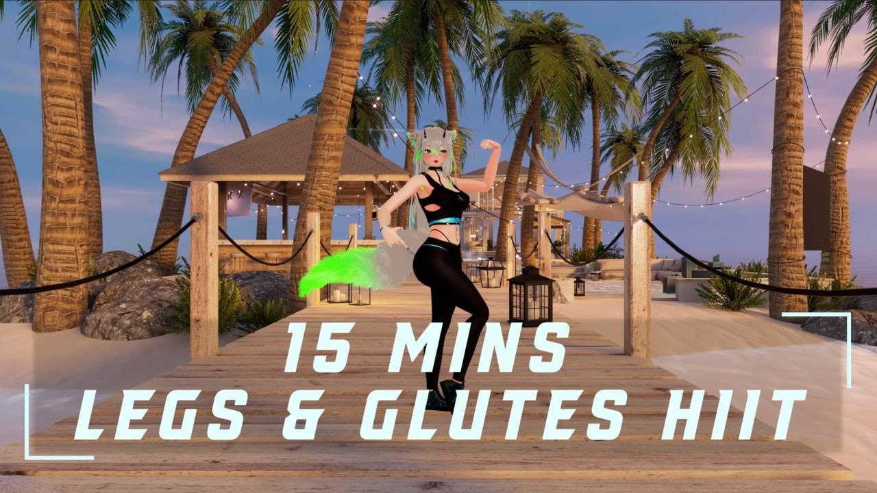 Legs and Glutes 15 mins HIIT | VRChat Workout - YouTube