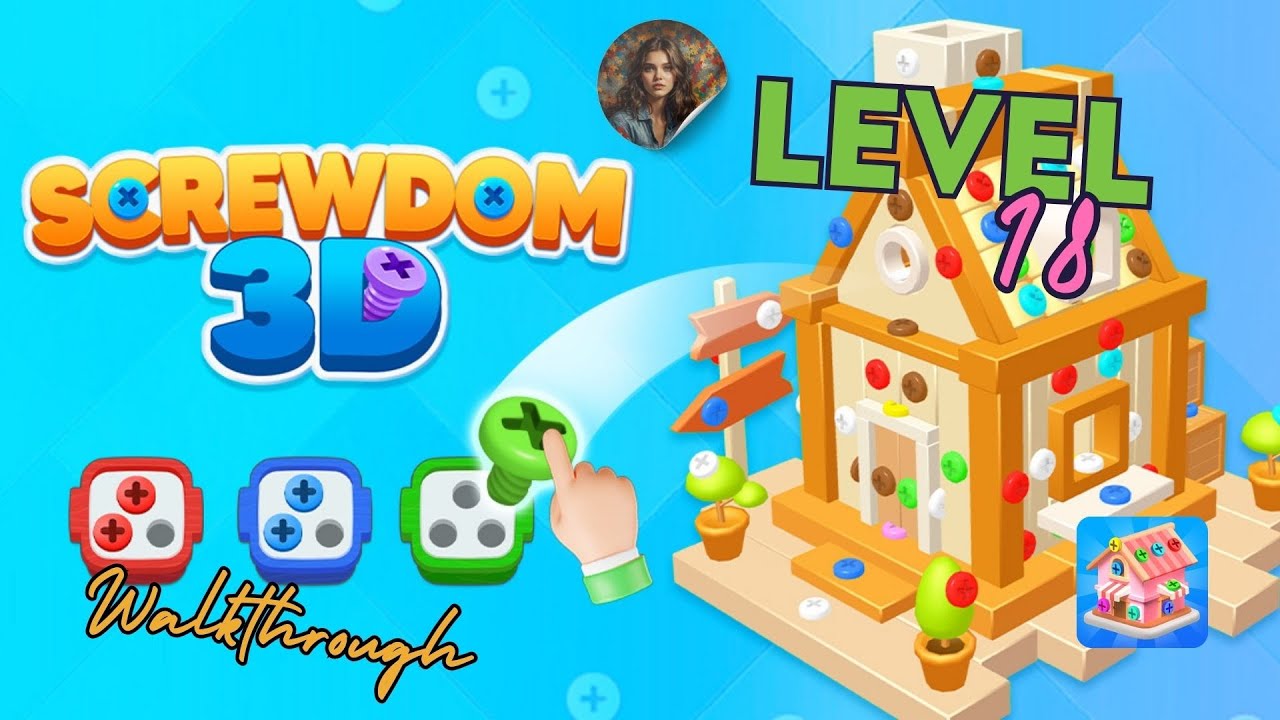 Screwdom 3D Level 18 - YouTube
