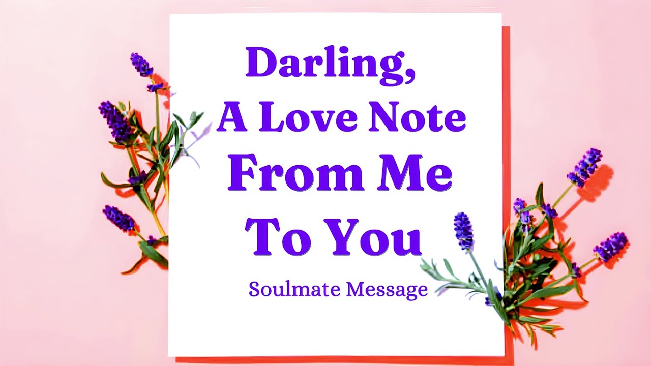 Darling, A Love Note From Me To You😘💋 09 October 2024 - YouTube