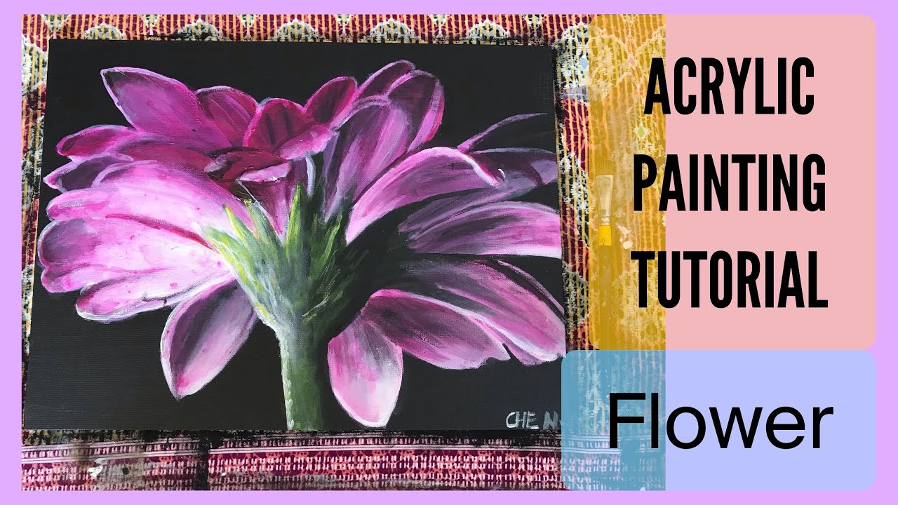 Flower Painting Tutorial - YouTube