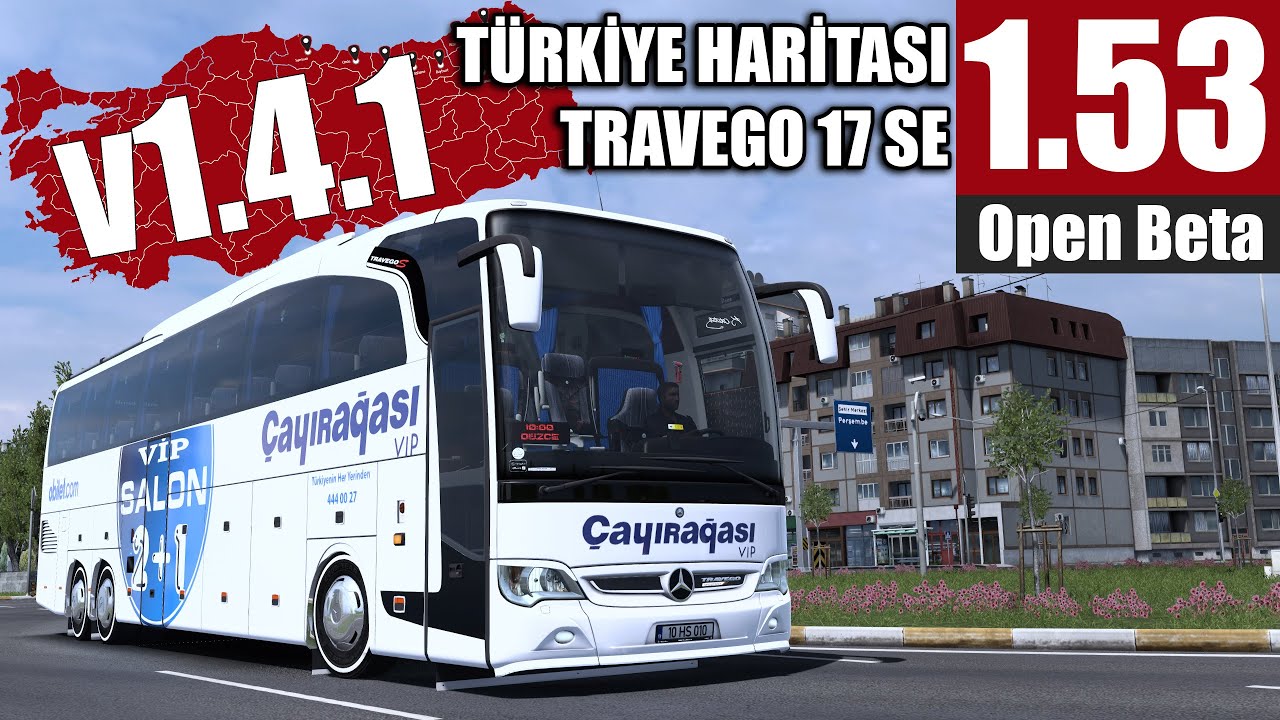 1.53 Sürüm Türkiye Haritası Geldi !! Efsane Çift Dingil Travego 17 SE ...