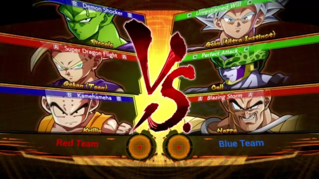 DRAGON BALL FighterZ Piccolo,Gohan Teen,Krillin VS Goku Ultra Instinct ...