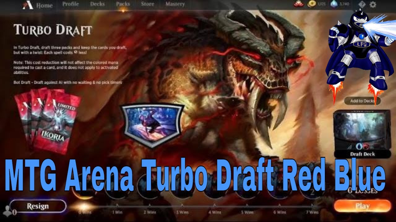 MTG Arena Turbo Draft Red Blue - YouTube