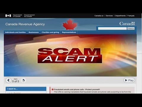 CRA Scam The Canada Revenue Scam Phone Fraud 2016 - YouTube