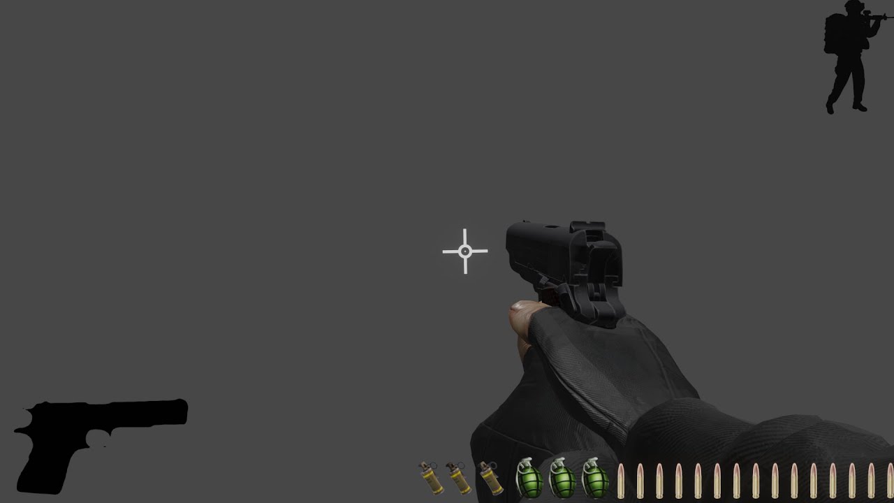 Fps game in UPBGE P1 - YouTube