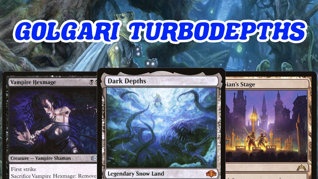 GOLGARI TURBODEPTHS! Legacy Dark Depths Combo deck MTG - YouTube