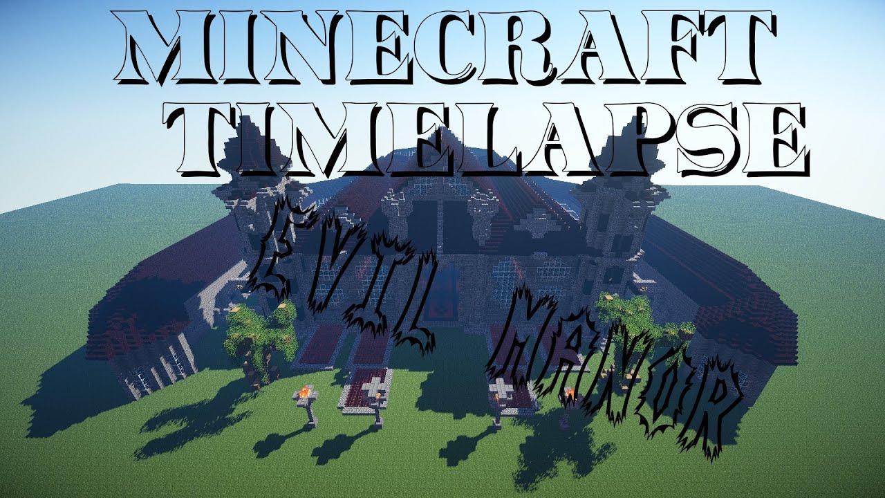 Minecraft Timelapse - Evil Manor (2000 tilaajan spesiaali) - YouTube